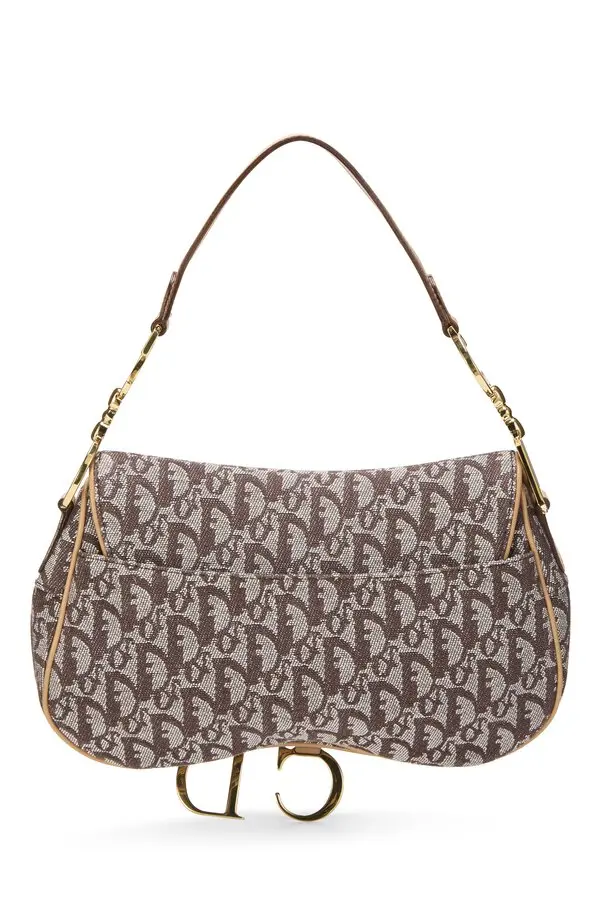Dior Trotter Canvas Double Saddle Bag