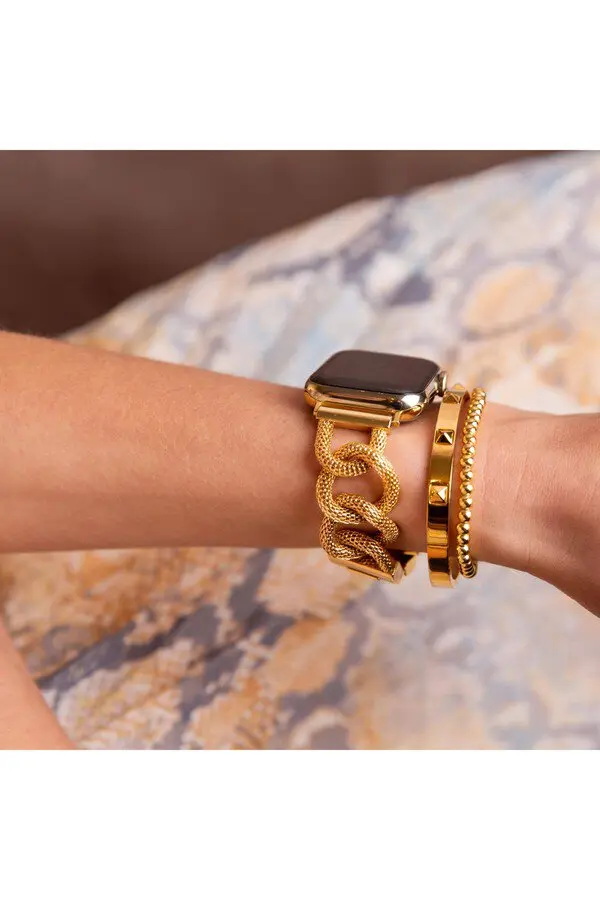 GOLDENERRE Mesh Link Band - Gold