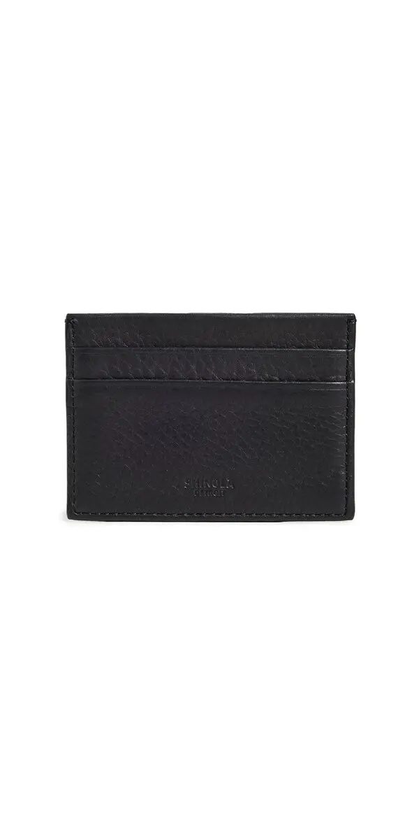 Shinola Leather Card Case - Black