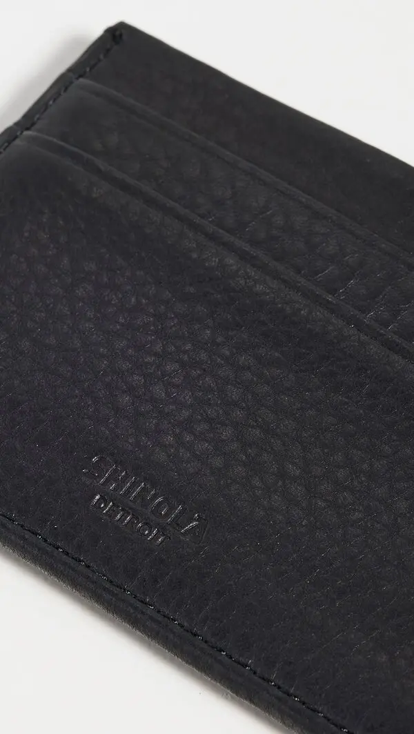 Shinola Leather Card Case - Black