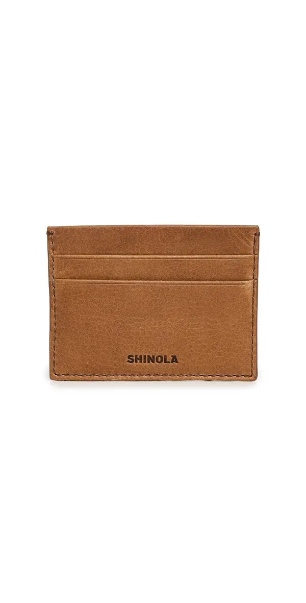 Shinola Leather Card Case - Tan