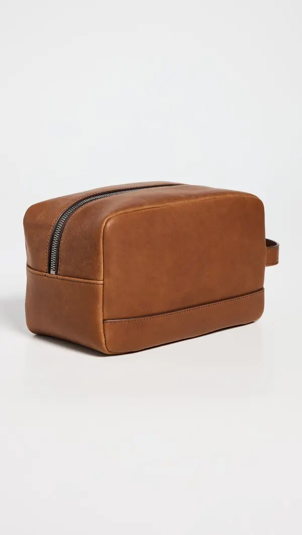 Shinola Leather Travel Kit - Medbrown