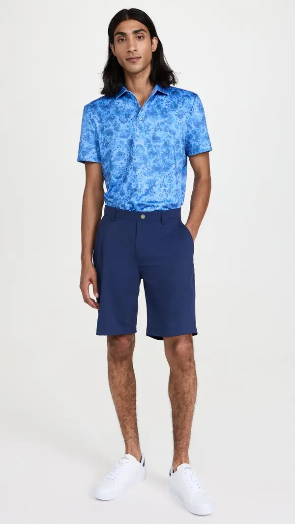 REDVANLY Hanover Pull-on Shorts - Navy