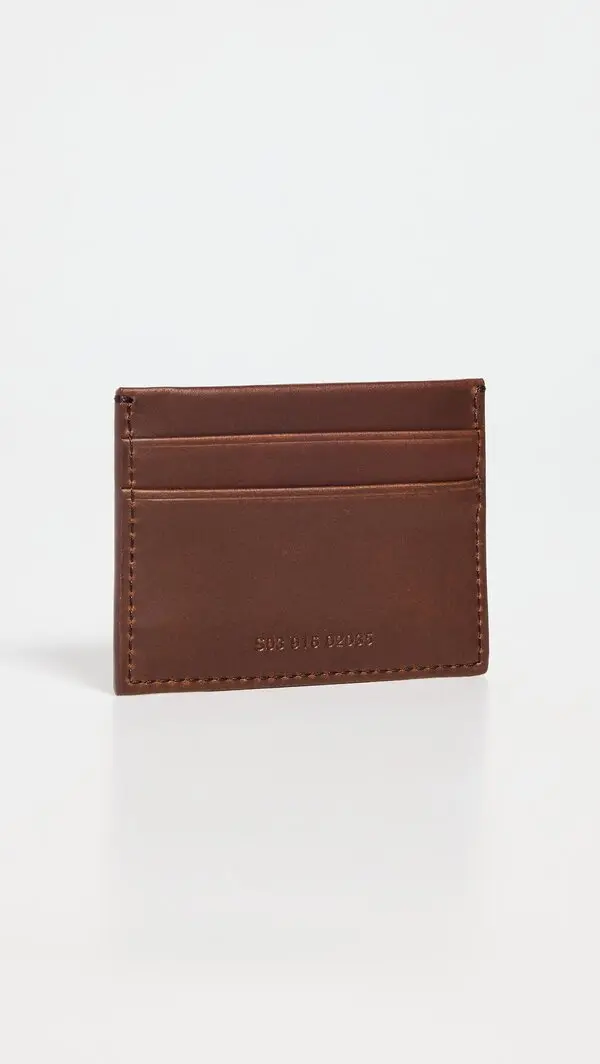 Shinola Leather Card Case - Medbrown
