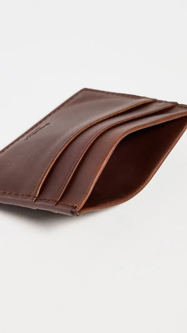 Shinola Leather Card Case - Medbrown
