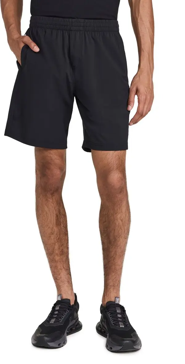 REDVANLY Byron Tennis Shorts - Tuxedo