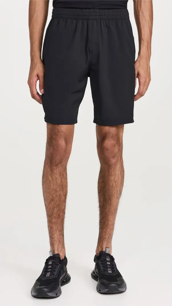 REDVANLY Byron Tennis Shorts - Tuxedo