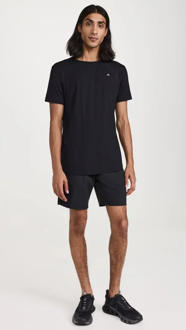 REDVANLY Byron Tennis Shorts - Tuxedo