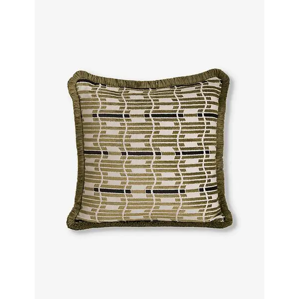 SOHO HOME Erin Jacquard Square Chenille Woven Cushion 50cm X 50cm - Multi