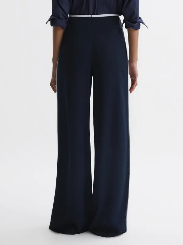 REISS Lina High Rise Wide Leg Trousers