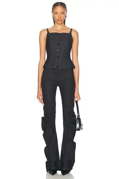 GANNI Suting Vest Top