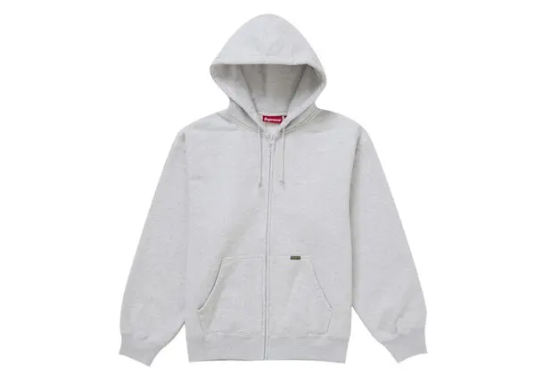Supreme Work Zip Up Hooded Sweatshirt - Ash Grey