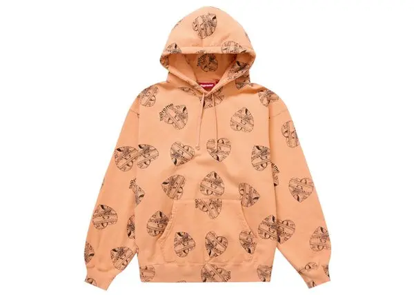 Supreme Love Cash Hooded Sweatshirt - Peach