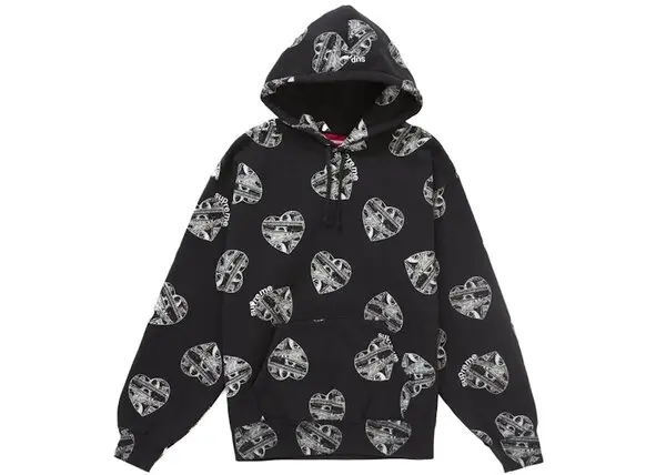 Supreme Love Cash Hooded Sweatshirt - Black