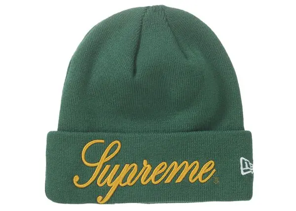 Supreme Script Beanie - Pine
