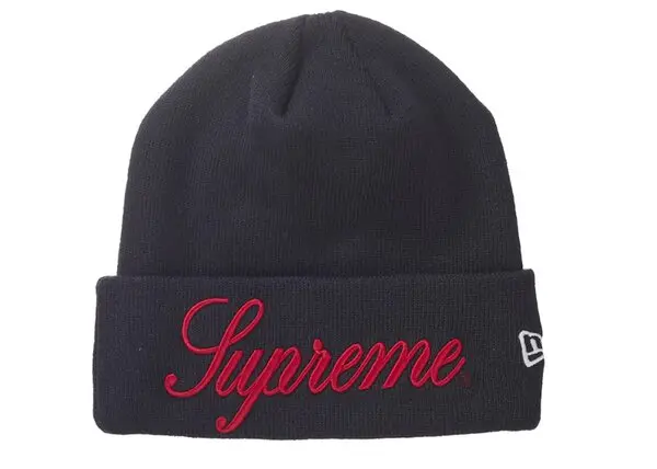Supreme Script Beanie - Navy Blue