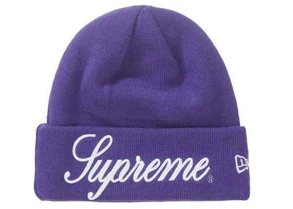 Supreme Script Beanie - Purple