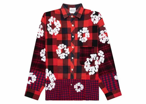 DENIM TEARS X Readymade Check Long Sleeve T-shirt