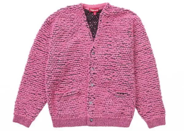 Supreme Textured Knotted Cardigan - Pink | Editorialist