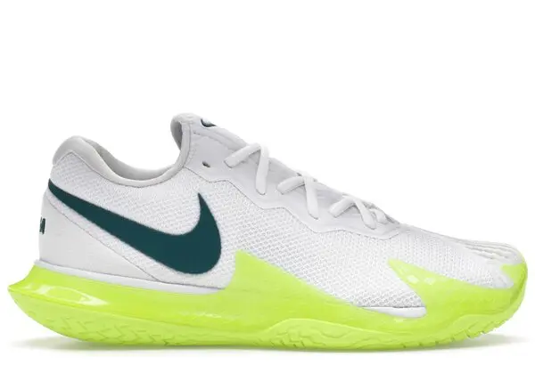 Nike Court Zoom Vapor Cage 4 Rafa Sneakers - White/volt/geode Teal
