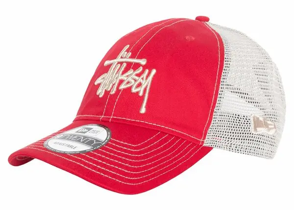 StÜssy New Era 9twenty Basic Trucker - Scarelet Red