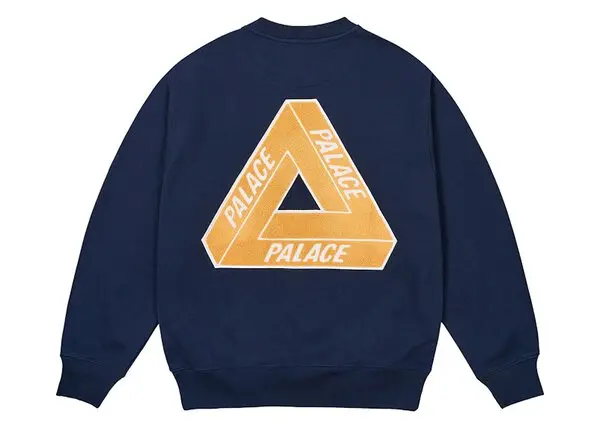 PALACE Chenille Triferg Crew - Navy Blue