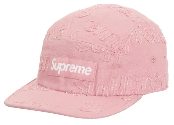 Supreme Lasered Denim Camp Cap - Pink