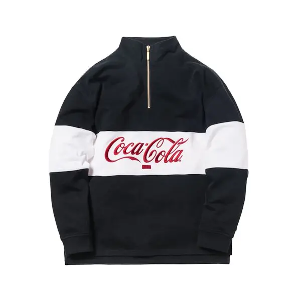 Kith X Coca-cola Quarter Zip Rugby - Black