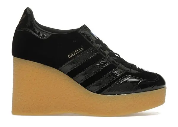 Adidas X Gucci Gazelle Wedge Sneakers - Black