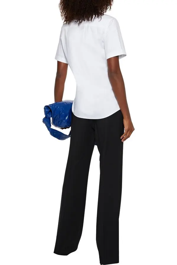 Isabel Marant Étoile Pleated Cotton Poplin Shirt