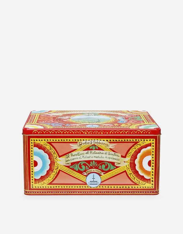 Dolce & Gabbana Sicilian Pistachio Panettone With A Velvety Pistachio Cream - Red
