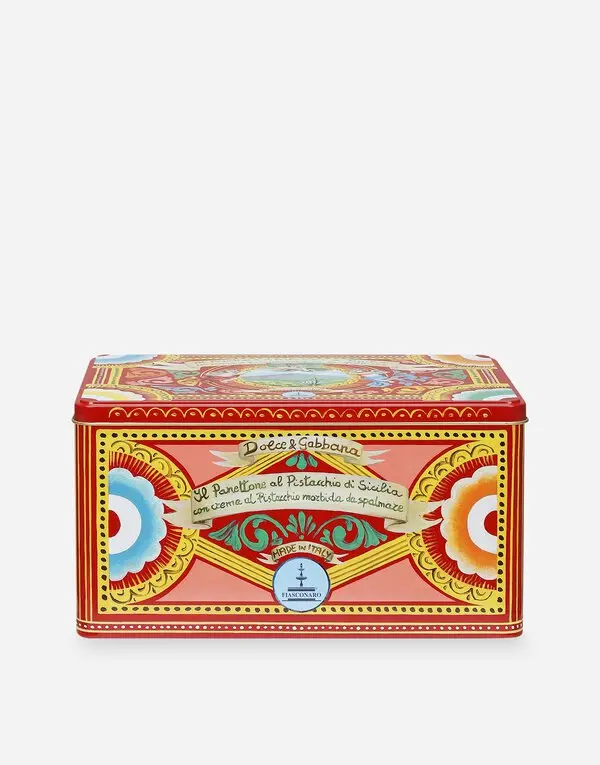 Dolce & Gabbana Sicilian Pistachio Panettone With A Velvety Sicilian Pistachio Cream - Red