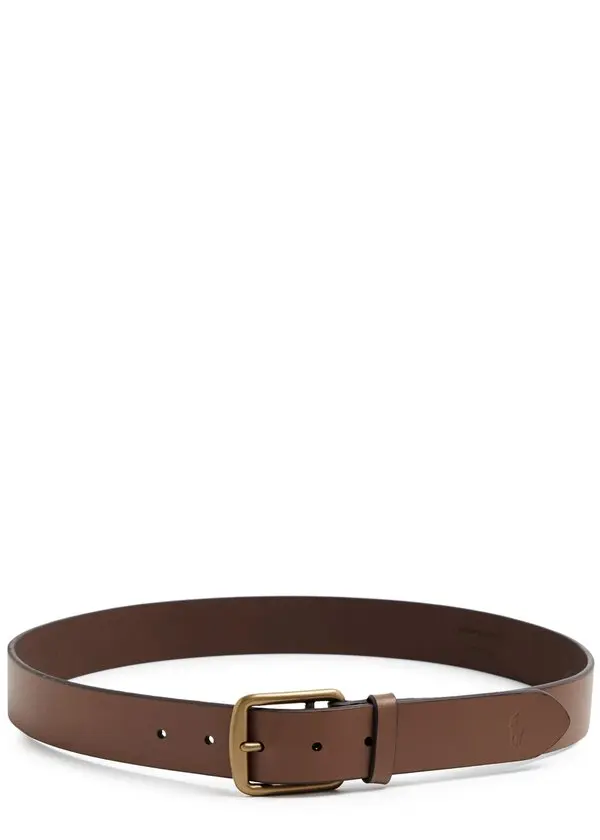 Polo Ralph Lauren Saddler Leather Belt - Tan