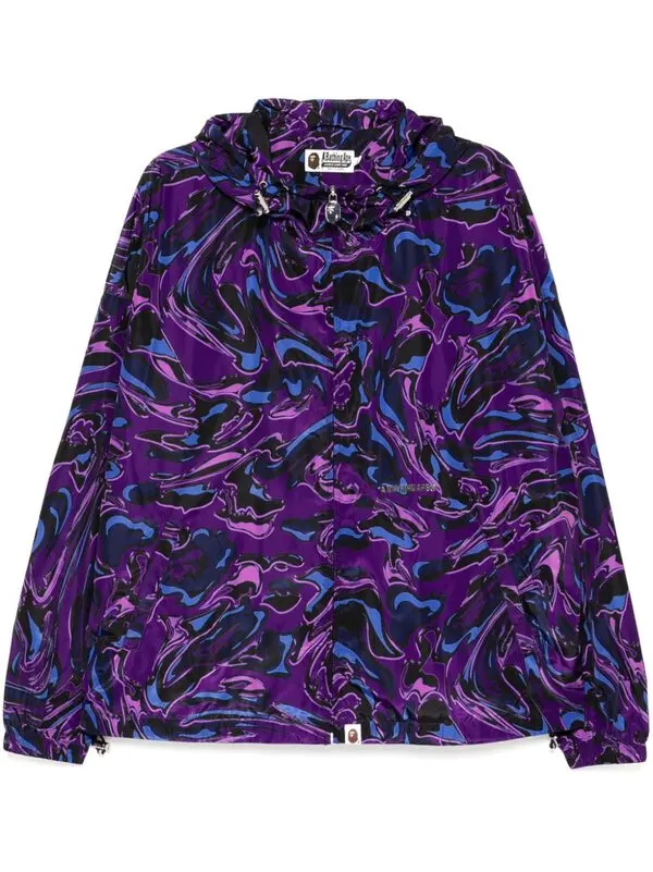 A BATHING APE® Camo-print Hooded Jacket
