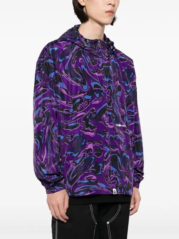 A BATHING APE® Camo-print Hooded Jacket
