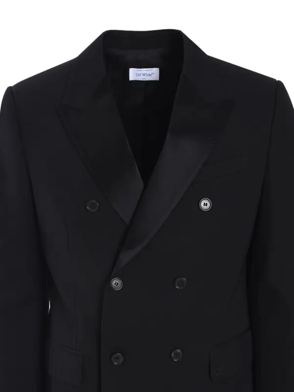 Off-White Double-breasted Blazer - White
