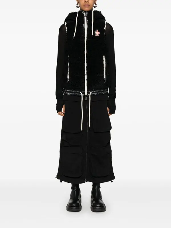 Moncler Padded Zip-up Gilet - Black
