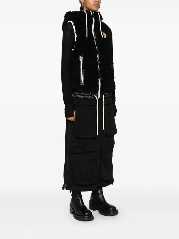 Moncler Padded Zip-up Gilet - Black