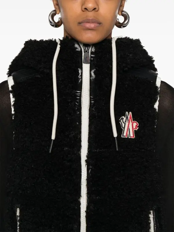 Moncler Padded Zip-up Gilet - Black