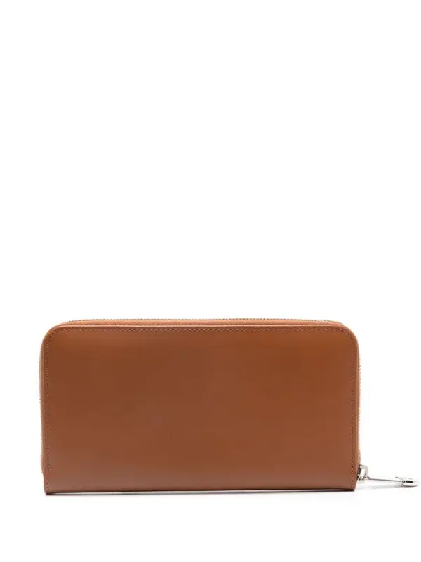 DOUCAL'S Leather Continental Wallet - Brown