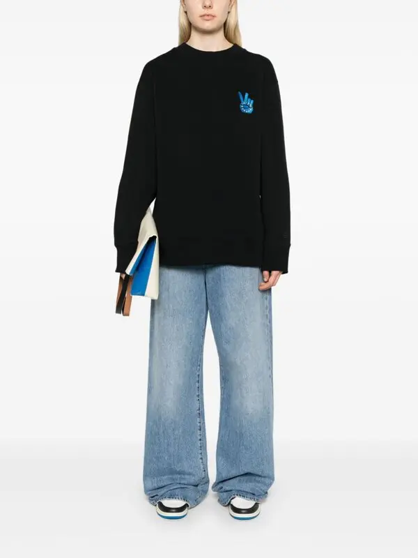 Études Studio Peace Sign Embroidered Sweatshirt