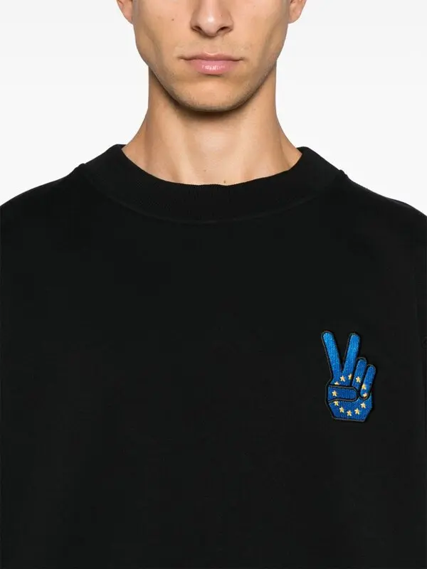 Études Studio Peace Sign Embroidered Sweatshirt