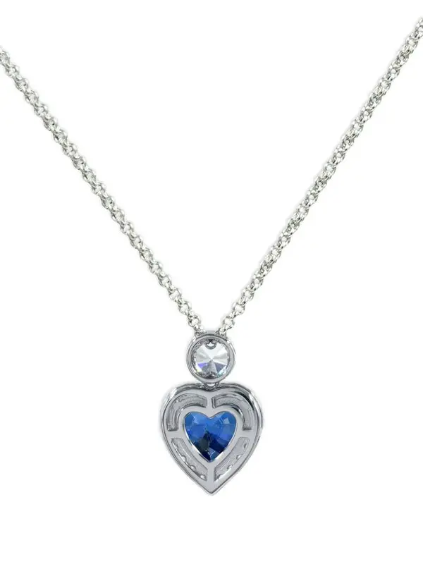 JUWELINA PARIS Heart Sapphire Pendant Necklace