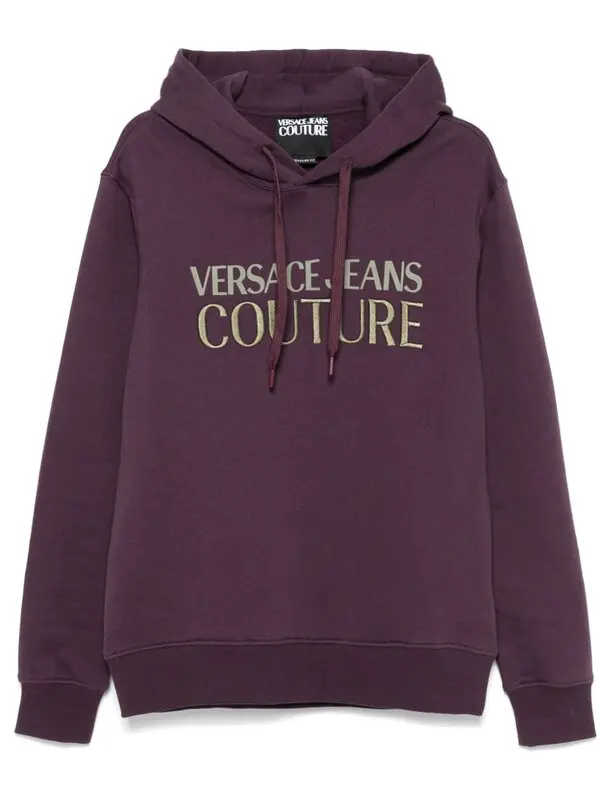 Versace Logo Hoodie - Purple