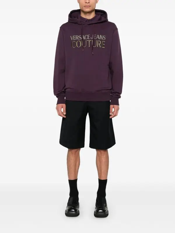 Versace Logo Hoodie - Purple