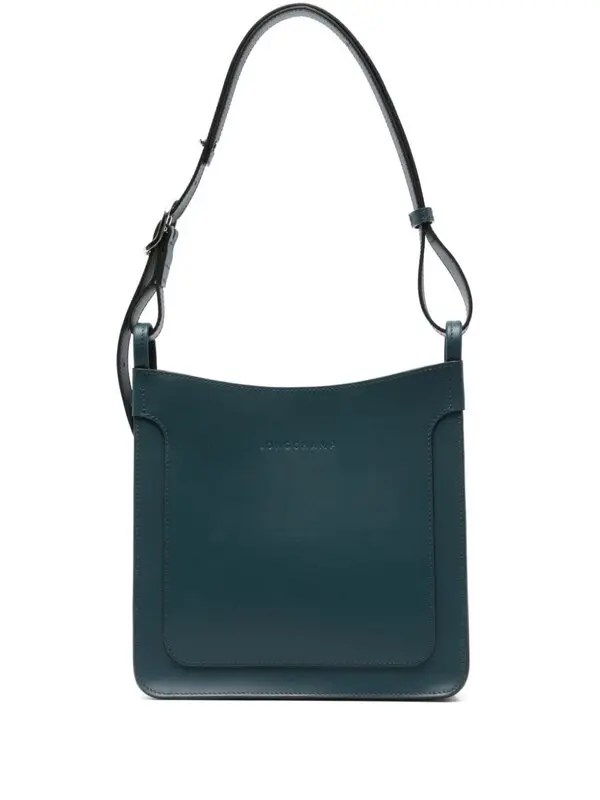Longchamp Le Foulonné Leather Shoulder Bag - Blue