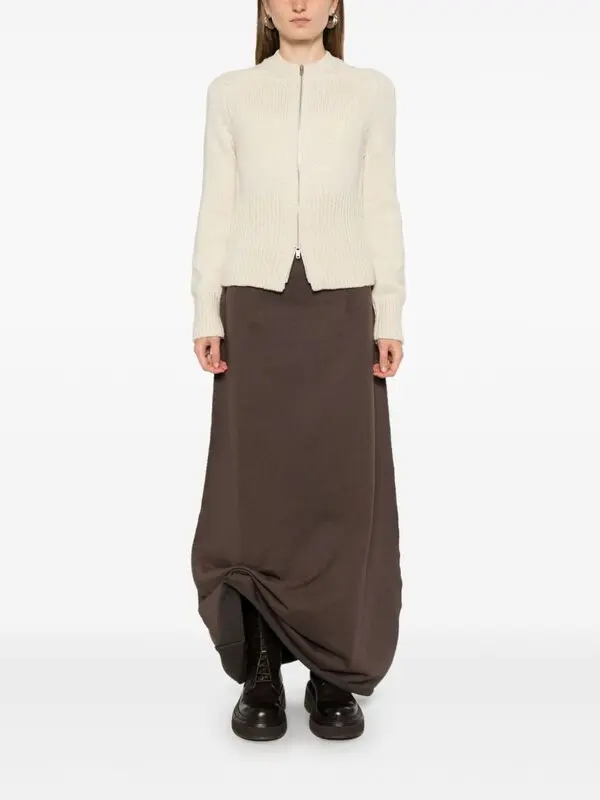 Jil Sander Zip-Up Cardigan In Neutrals - 35% Off | Editorialist