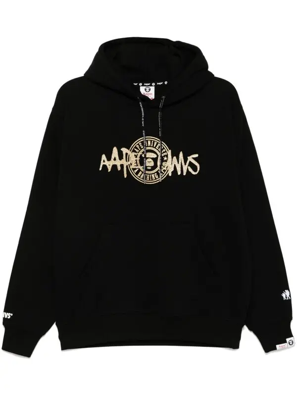 AAPE BY *A BATHING APE Logo Print Hoodie