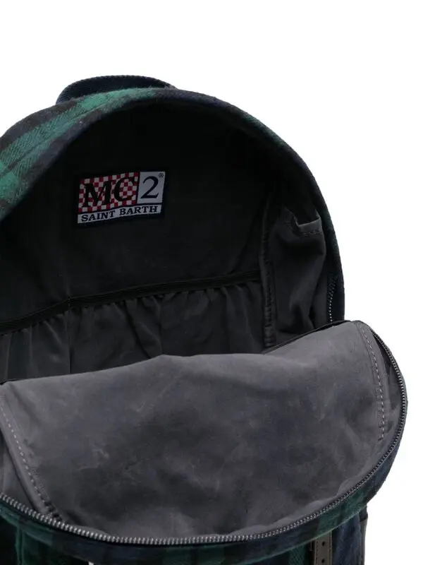 MC2 SAINT BARTH Tartan-print Backpack