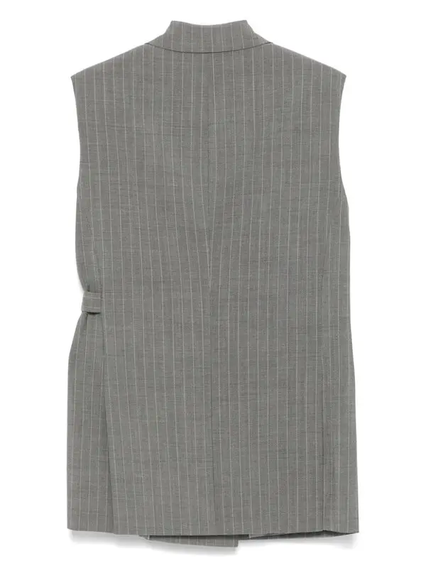 BOSS Pinstripe Virgin Wool Waistcoat